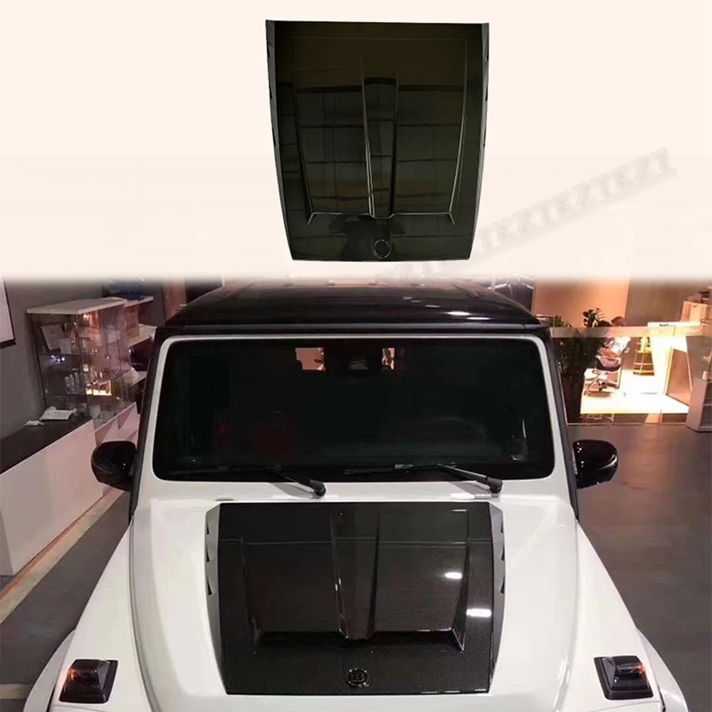For Mercedes Benz W464 G500 G550 G63 19+ Bra Style Carbon Fiber Hood ...