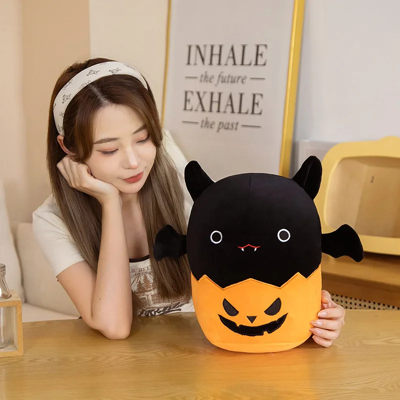 Dark Series Plush Bat Toy Pentacle Moon Bat Pumpkin Doll Stuffed Gothic ...