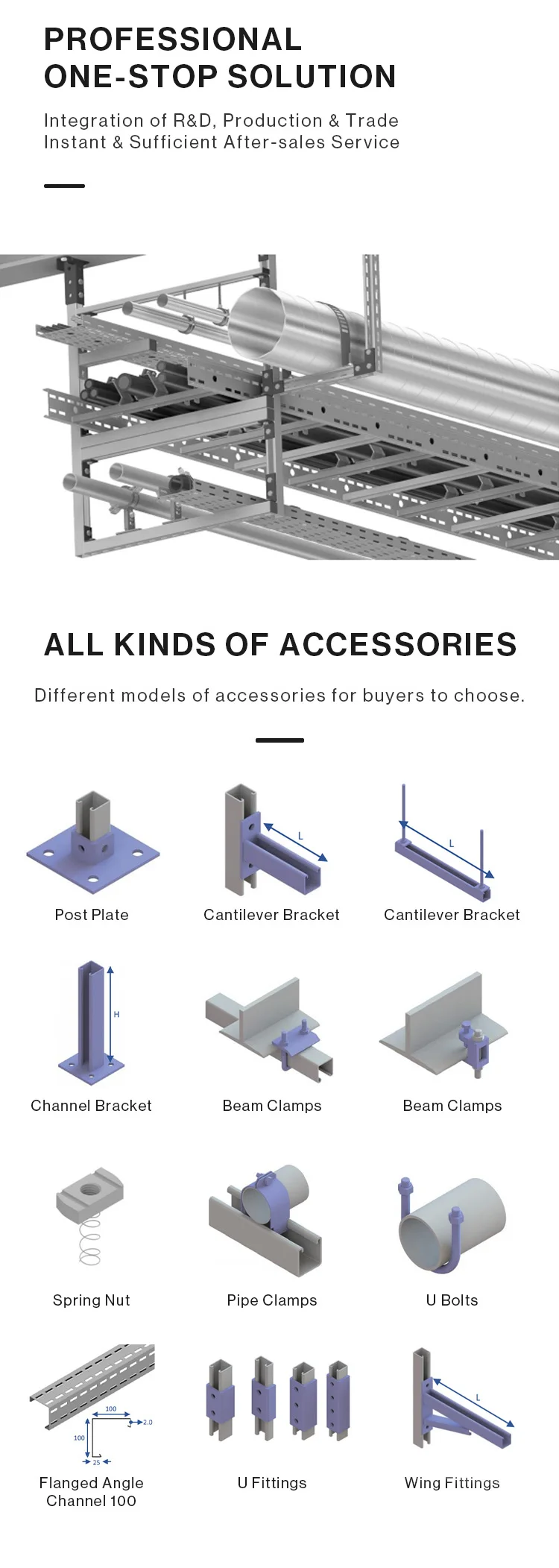 HDMANN Aluminium Solar Strut Channels - Durable & Versatile