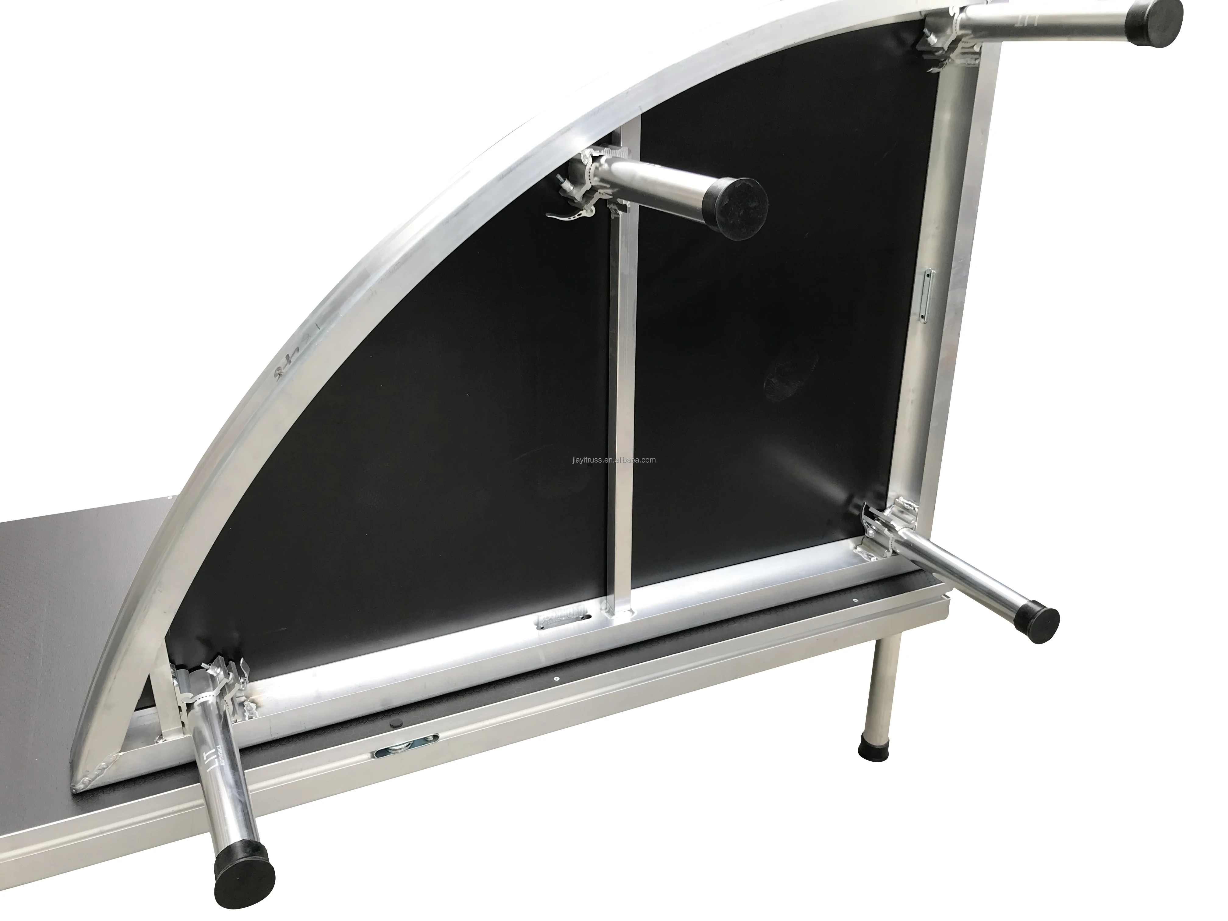 Outdoor Event Aluminum Portable Stage Platform with Wheels