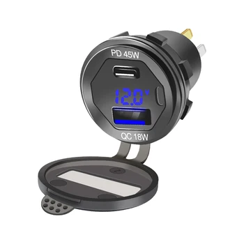 Genuine Marine 12v 24v Power Usb Charger Port Wall Usb Socket Outlet ...