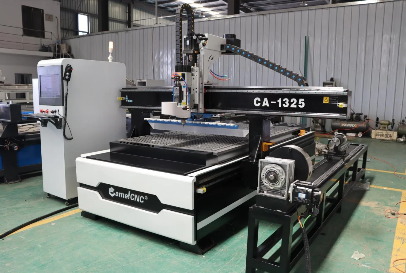 Easy Operation 4 Axis Wood Carving Cutting Machine Processing Wood ...