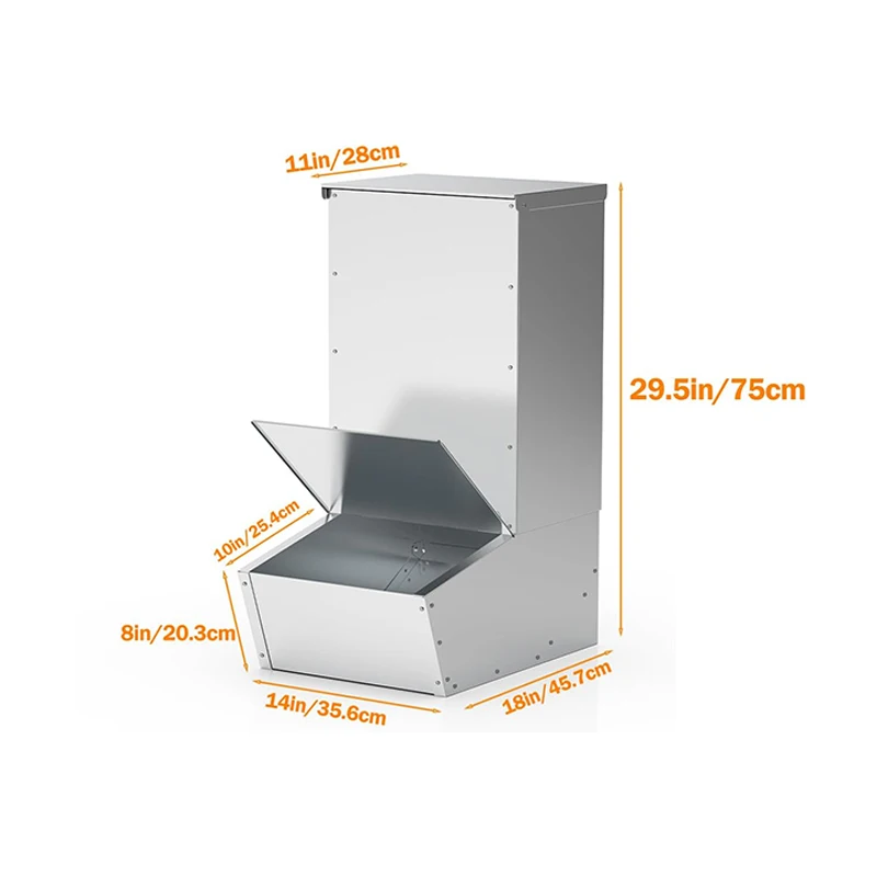 Free Standing Hog Feeder Pig Feeders Single Door Swine Trough ...