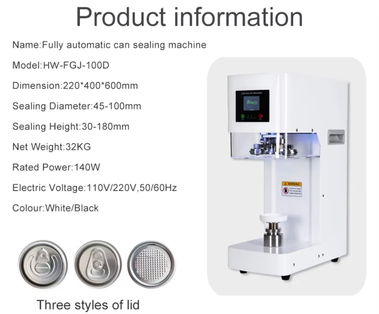 2025 Popular Model Automatic Can Seamer Non-rotary Can Sealing Machine ...