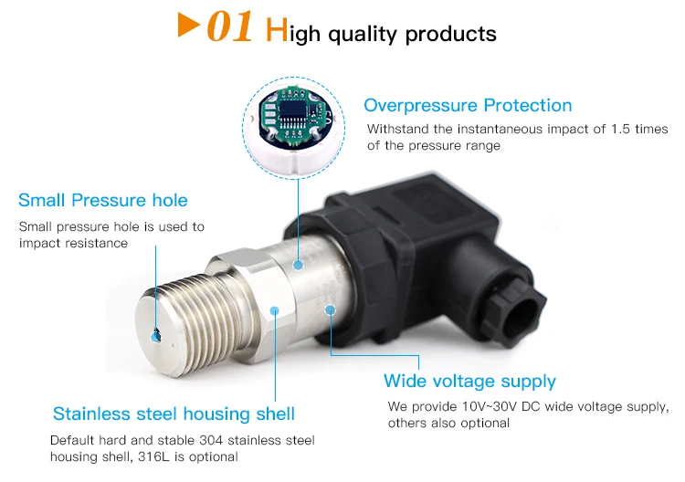 Analog Liquid Water Tank Pressure Sensor - 3 Year Warranty