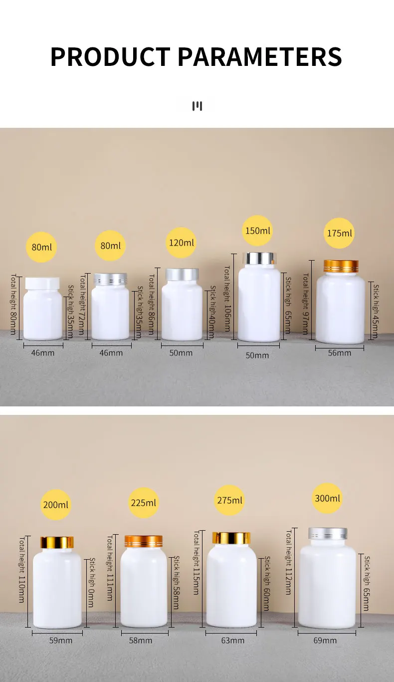 Custom Pet Plastic Bottle Pill Capsule Medicine Container Vitamin ...