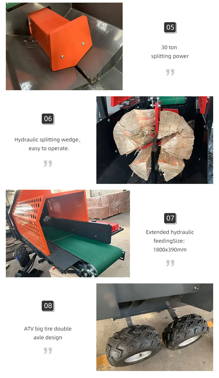 Yantai Rima Heavy Duty 30ton Firewood Cutting and Splitting Machine ...