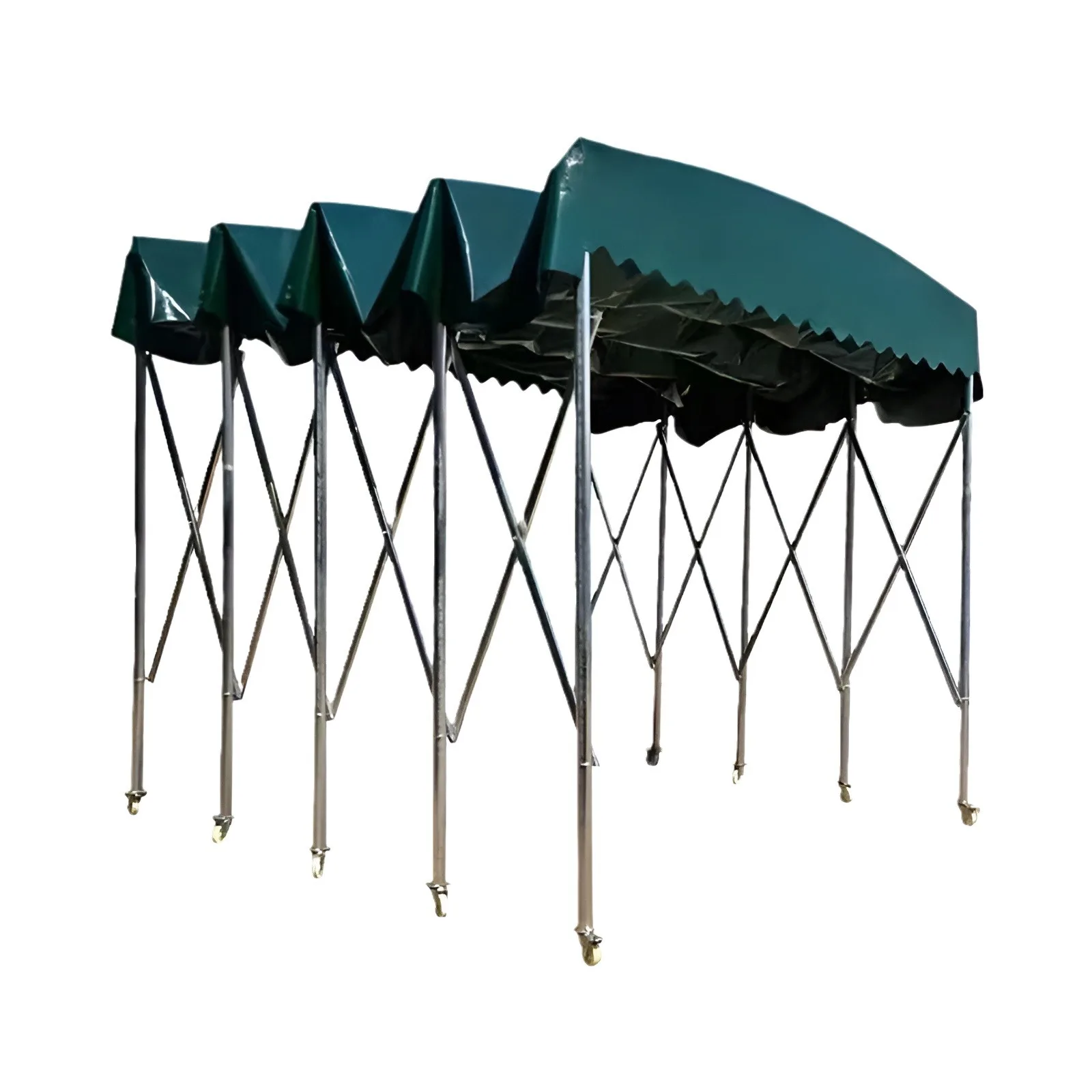 Mobile Push Pull Awning Folding Retractable Large Warehouse Awning Pvc ...