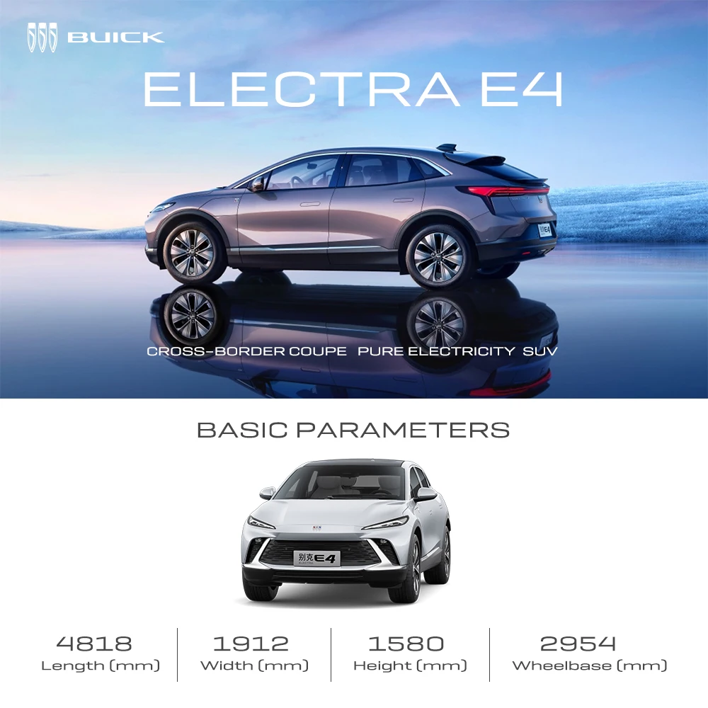 2024 Buick E4 Dark Black New Energy Vehicle 5-Door 5-Seater Electric Auto Electric Vehicles for ...