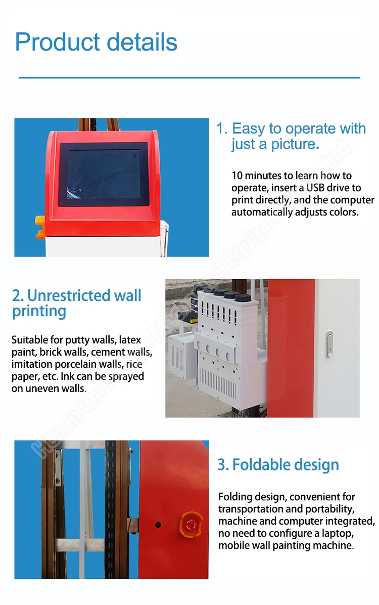 Vertical Uv Inkjet Printer For Mural Effect 3d Art Automatic Wall ...