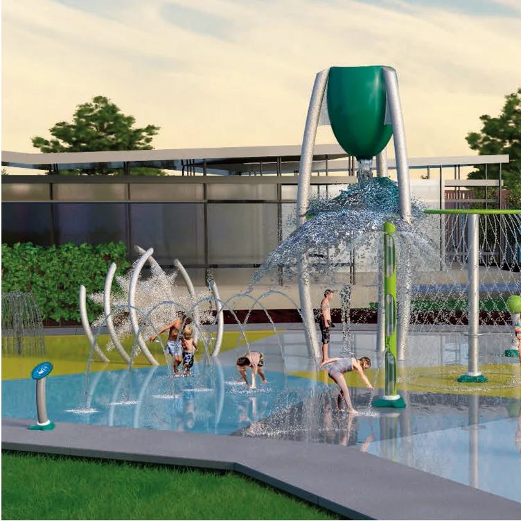 Exciting Spray Amusement Park Water Cannon Splash Pad