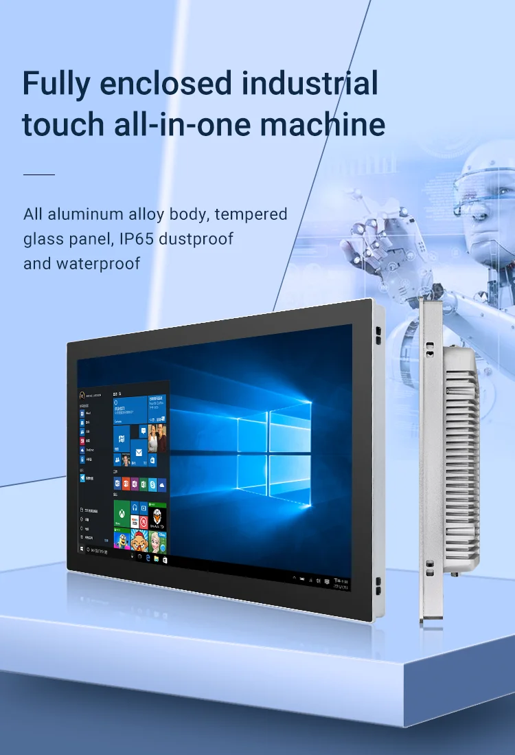 Android 15.6 Inch Monitor Win 10 Capacitive Touch Screen Android Pc ...