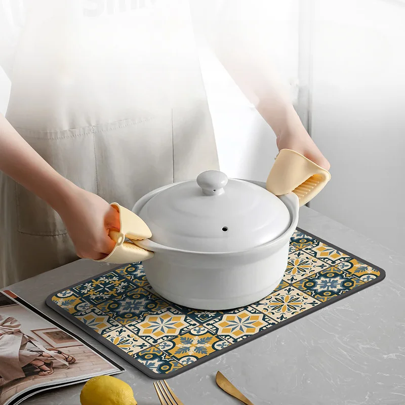 Modern Kitchen Countertop Small Carpet Super Absorbent Anti-slip Coffee ...