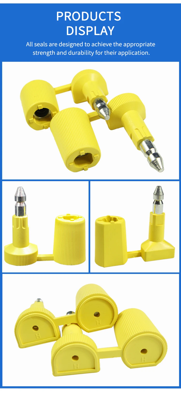 Single Use Electrical Equipment Security Bolt Seal With Customized ...