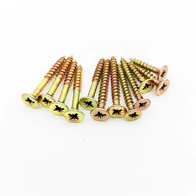 Multi-purpose Unifix Pozi Countersunk Chipboard Yellow Wood Screws ...