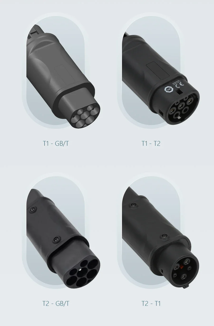Ev Charger Connector Type 1 To Gbt Adapter Electric Vehicle Charging ...