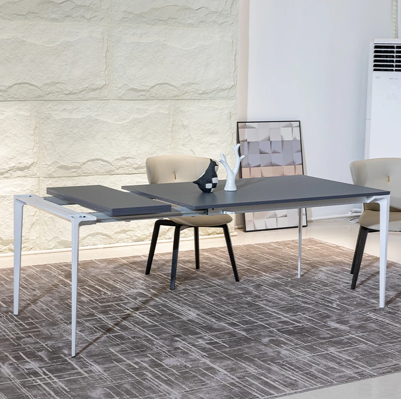 Modern Extendable Wooden Dining Table Set And Chair Expandable Dinning ...