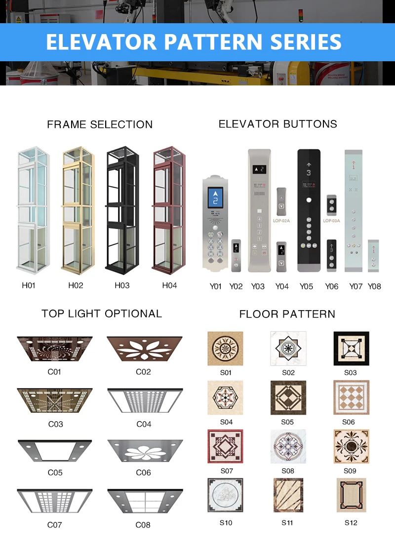 Outdoor Glass Hoistway Sightseeing Elevator,Indoor Small Residential ...