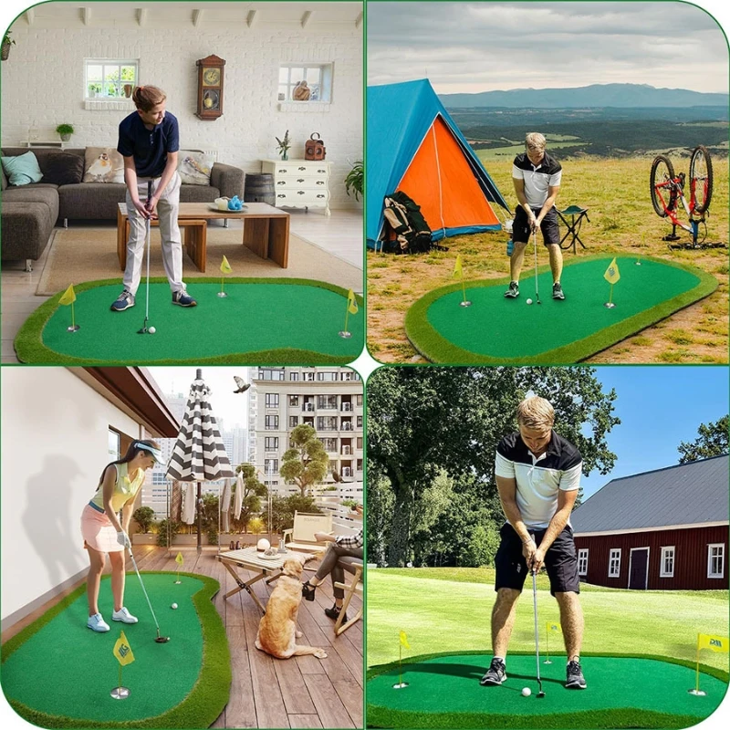Factory Large Size Custom Golf Putting Green Mini Golf Course Portable ...