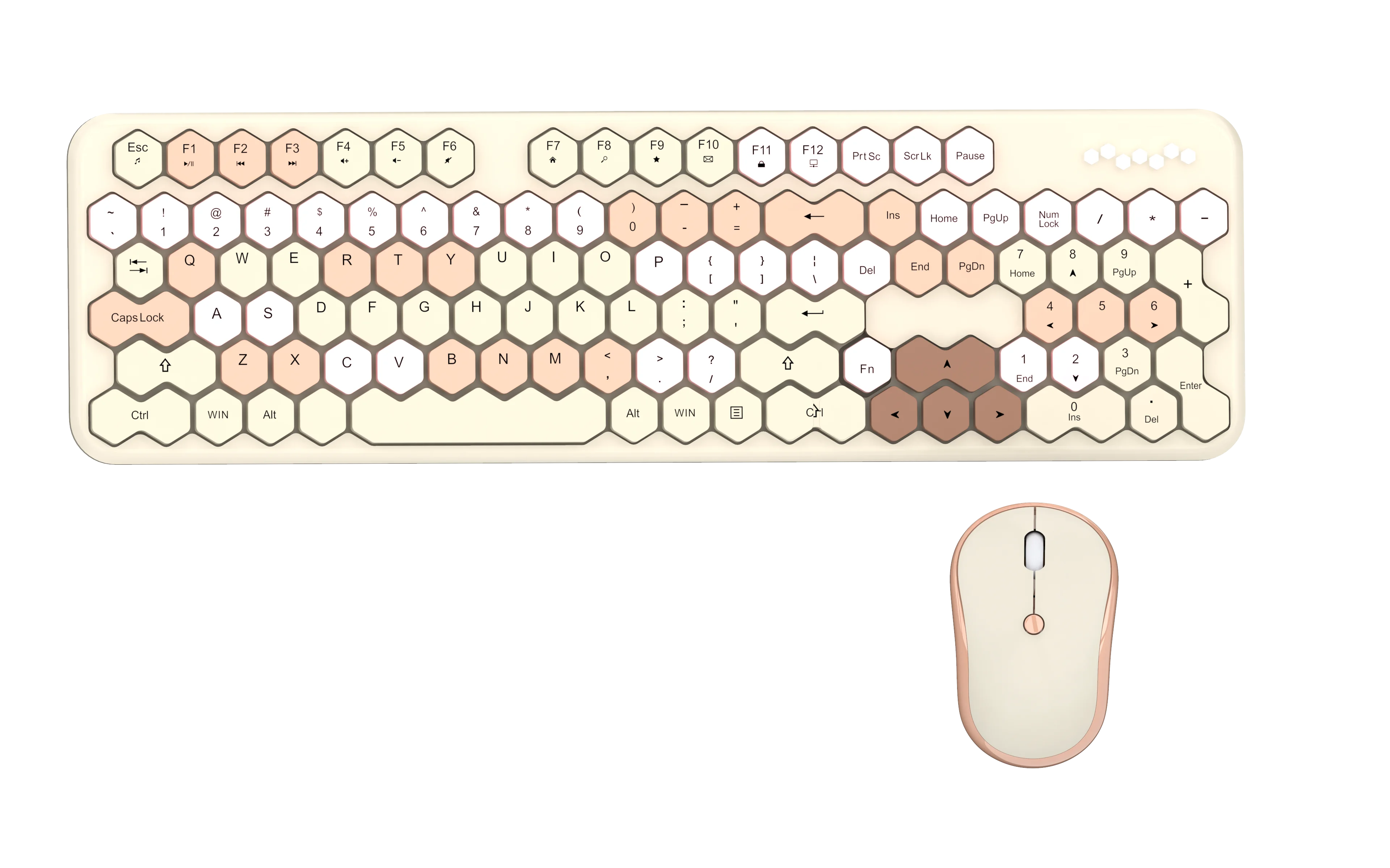 Geezer Honeycomb Keyboard Mouse Combo Versatile And Stylish