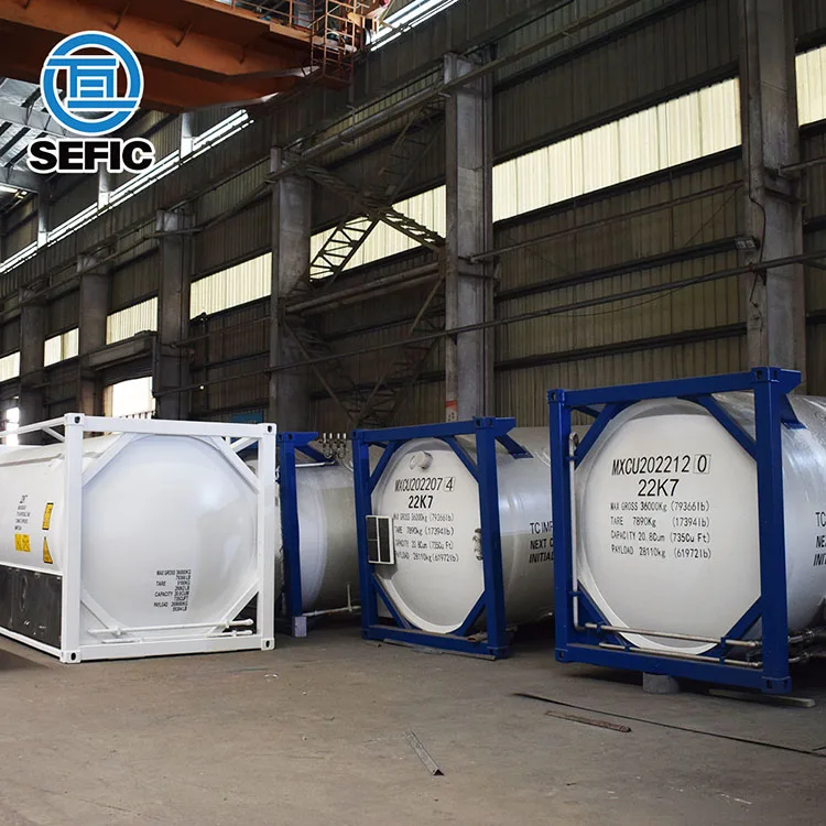 20ft 20.8m3 T75 Tank Container Lox Lin Lar Lco2 Lng Lc2h4 Shipping ...