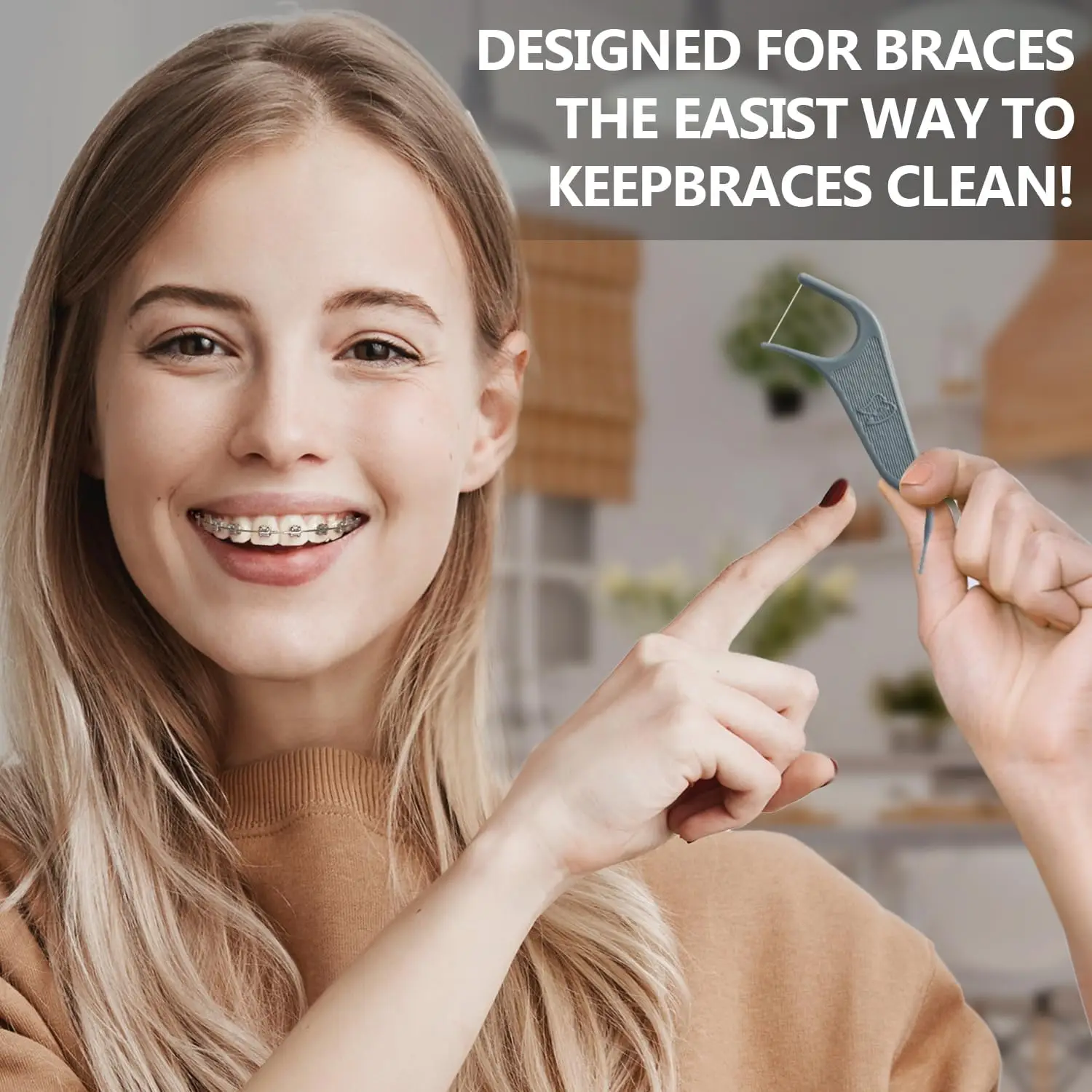 High Quality 60 Bags Of Mint Flavored Orthodontic Dental Floss - Buy ...