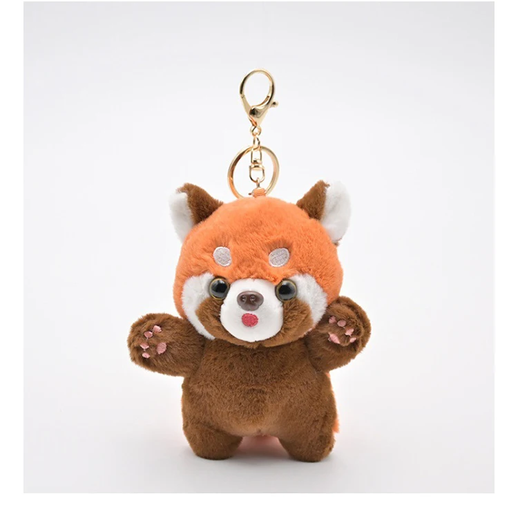 Customisable Plush Keychain 12cm Lovely Raccoon Plush Keychain Stuffed ...