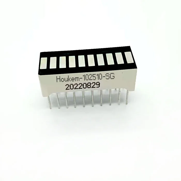 10 Segment Bar Graph LED Display - Super Green - Houkem