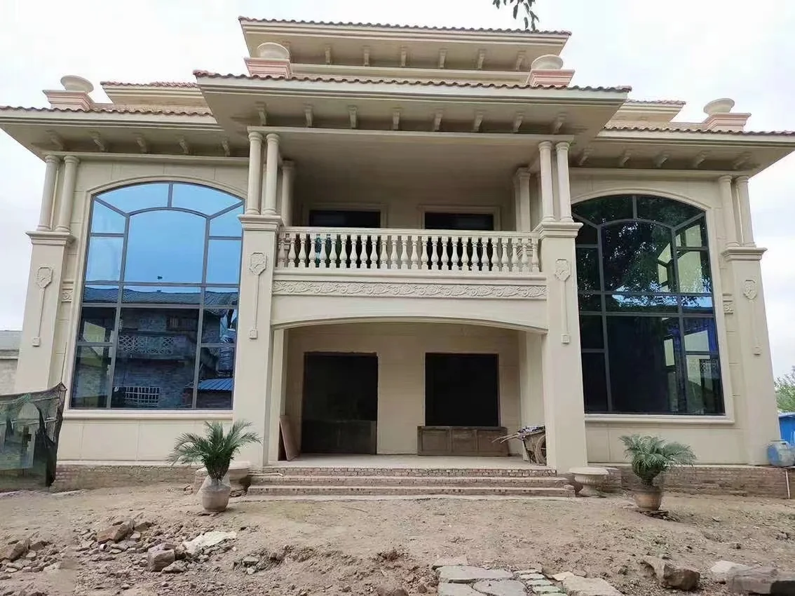 GRC/GRG/EPS Style Roman Column Carved Smooth Column Flower Pot Cornice for Commercial Buildings ...