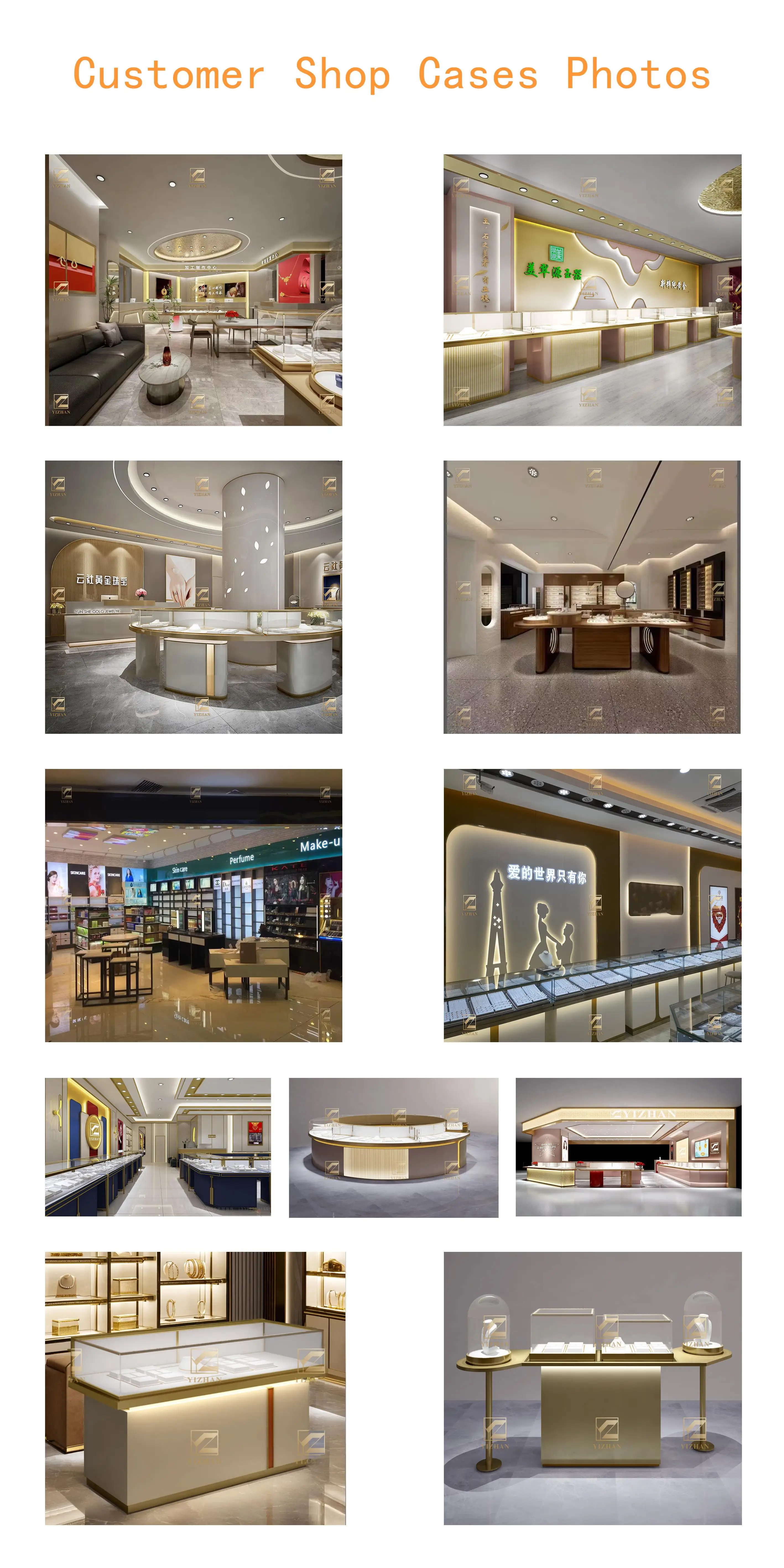 Luxury Modern Portable Exhibition Counter Custom Logo Metal Glass ...