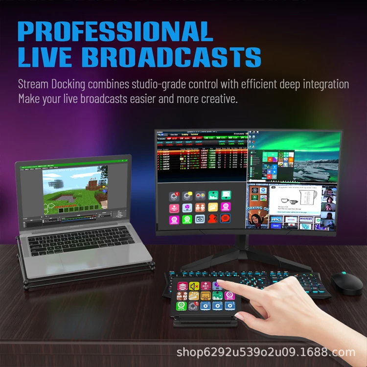 Visual Keyboard Lcd Display Keys Programmable Shortcut Keyboard Macro ...