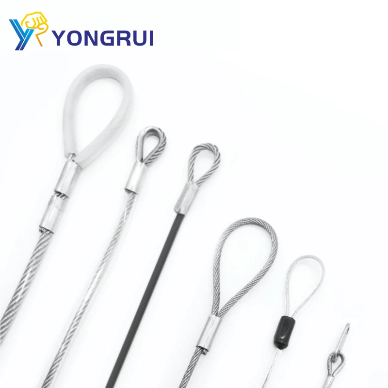 Customized Stainless Steel Wire Rope Sling With Soft Aluminum Eye And ...