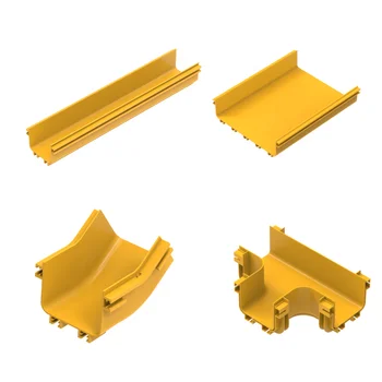 Yellow Plastic Pvc Raceway Fiber Optic Runner Cable Tray Trunking - Buy Yellow Cables Trunking ...