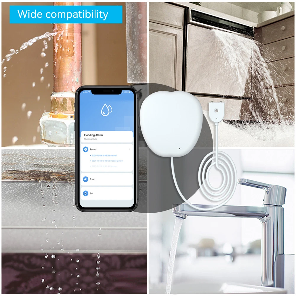 Tuya Wifi Smart Home Water Immersion Sensor - Alarm & Control