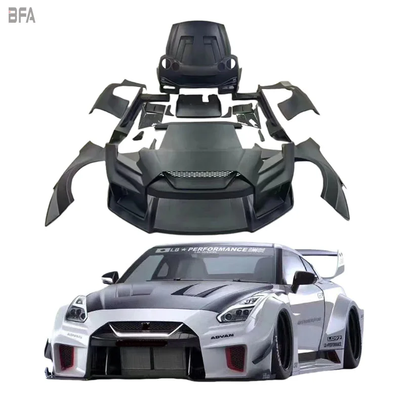 For Nissan Gtr R35 Upgrades The Third-generation Lb Wide-body Bumper ...