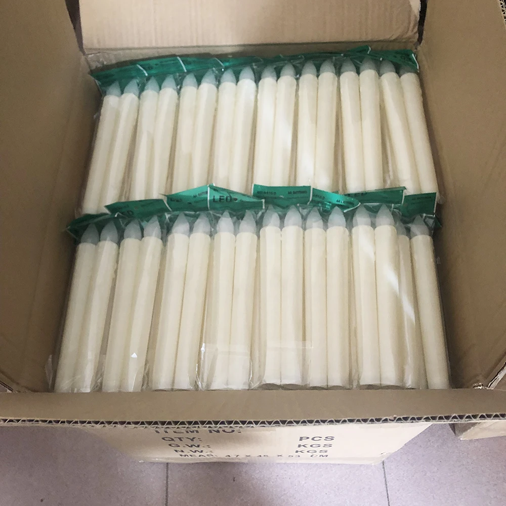 2 Aa Batteries Artificial Pillar Battery Powered Flameless Electronic ...