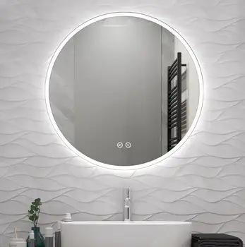 High Quality Led Round Mirror Smart Mirror Backlit Led Light Touch ...