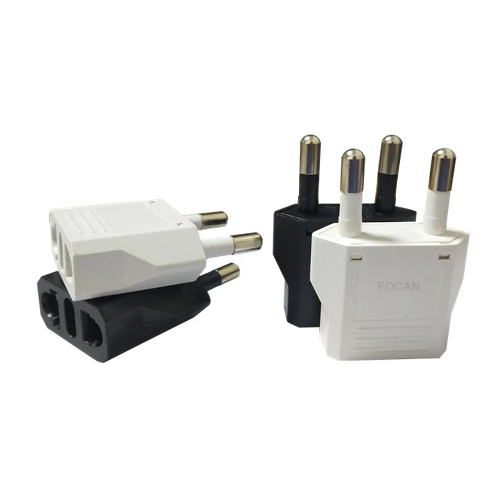 FOCAN EU 2 pin adapter European standard socket plug travel universal ...