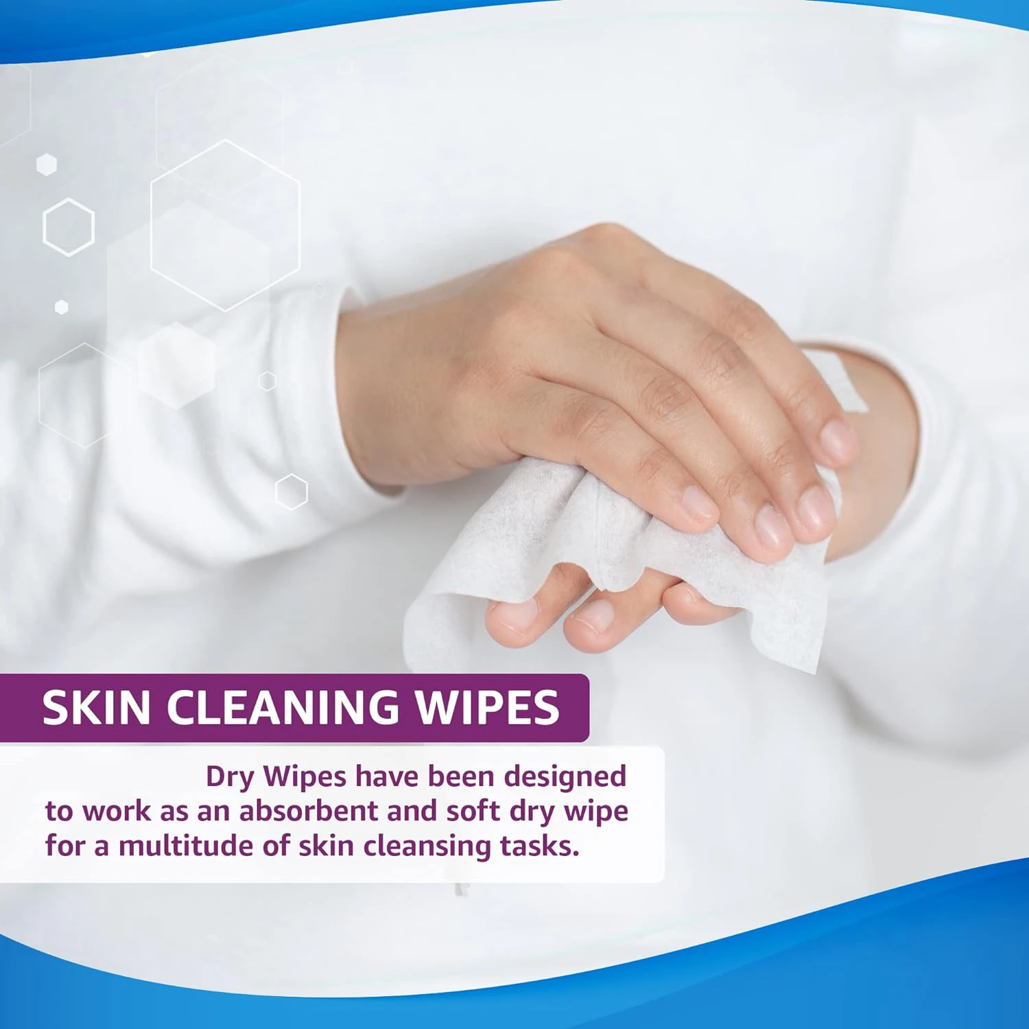Custom Spunlaced Nonwoven Dry Body Wipes for Adult Healthcare