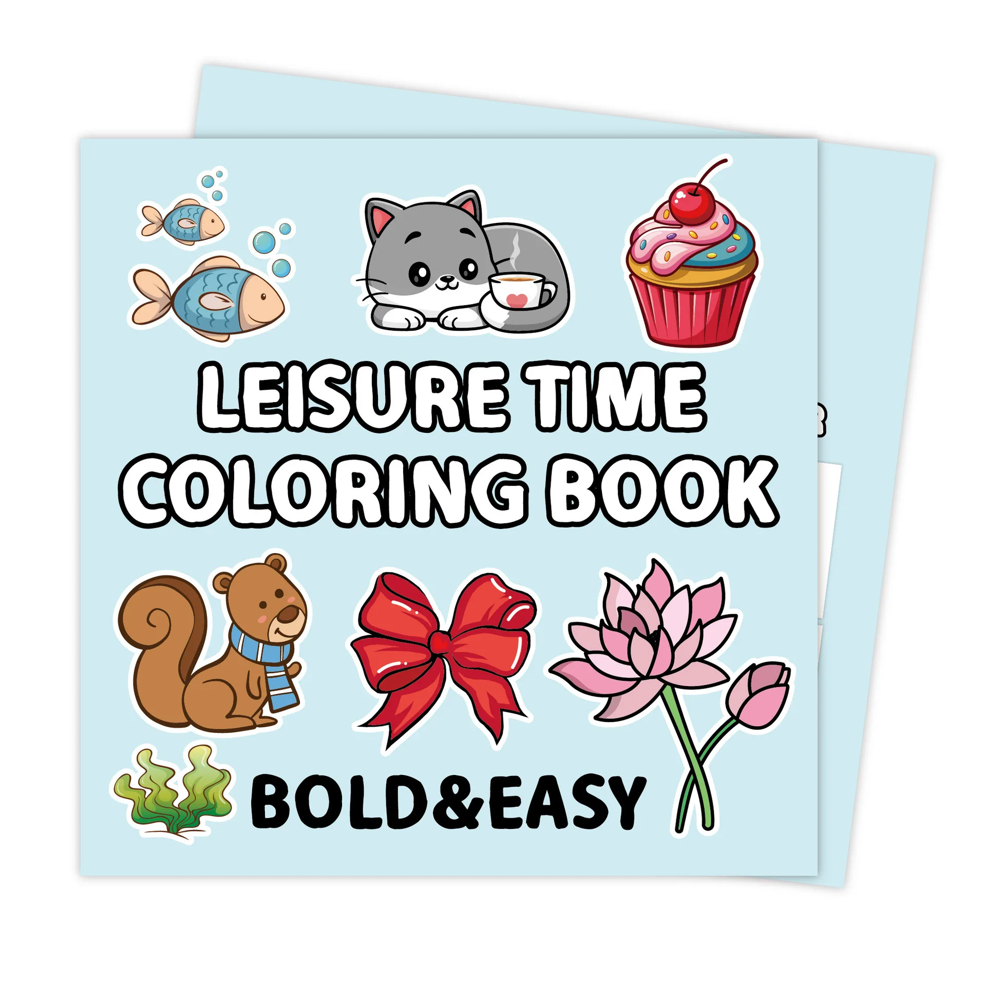 Custom Cute and Cozy Coloring Book for Adults & Teens Printing 40-Page ...