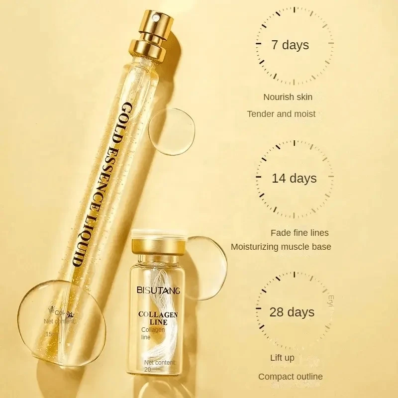 Private Label Protein Collagen Thread Face Lift Korean Nano Gold Face ...