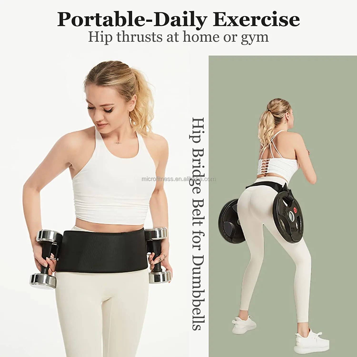 Exercise Hip Thrust Belt - Anti-Slip Fitness Aid