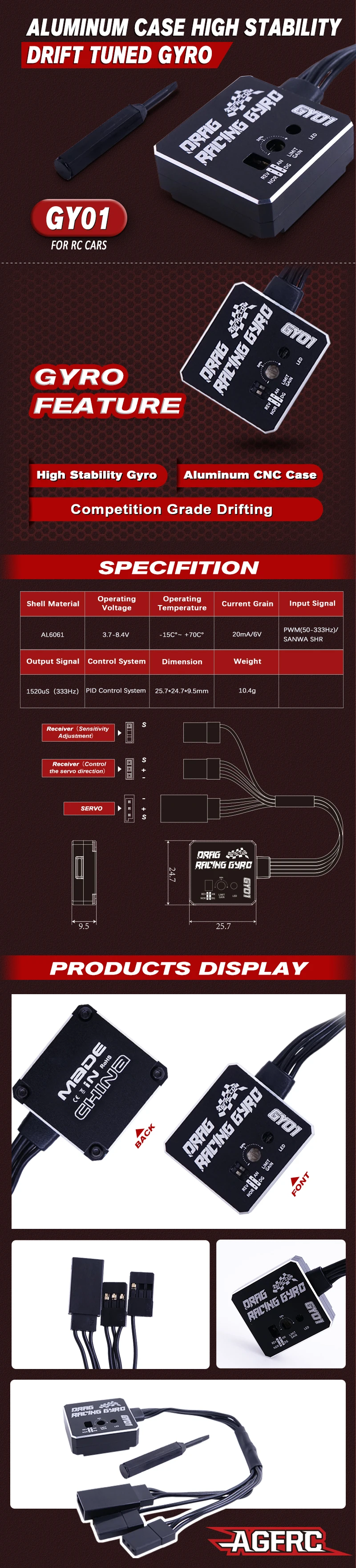 Agfrc Oem Acceptable Gy01 Aluminum Case Steering Adjustment Drift Tuned ...