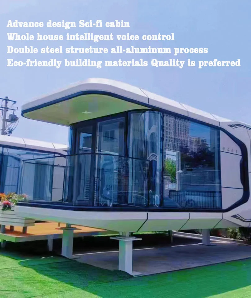 Extendable Capsule House Space Prefabricated Capsule Container House ...