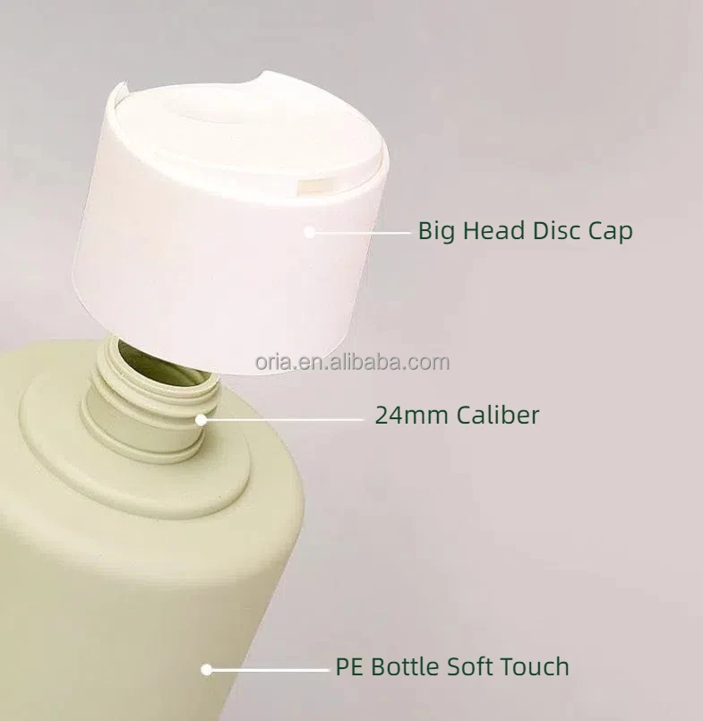 Disc Top Cap 400ml HDPE Soft Touch Lotions Body Wash Squeeze Bottle ...