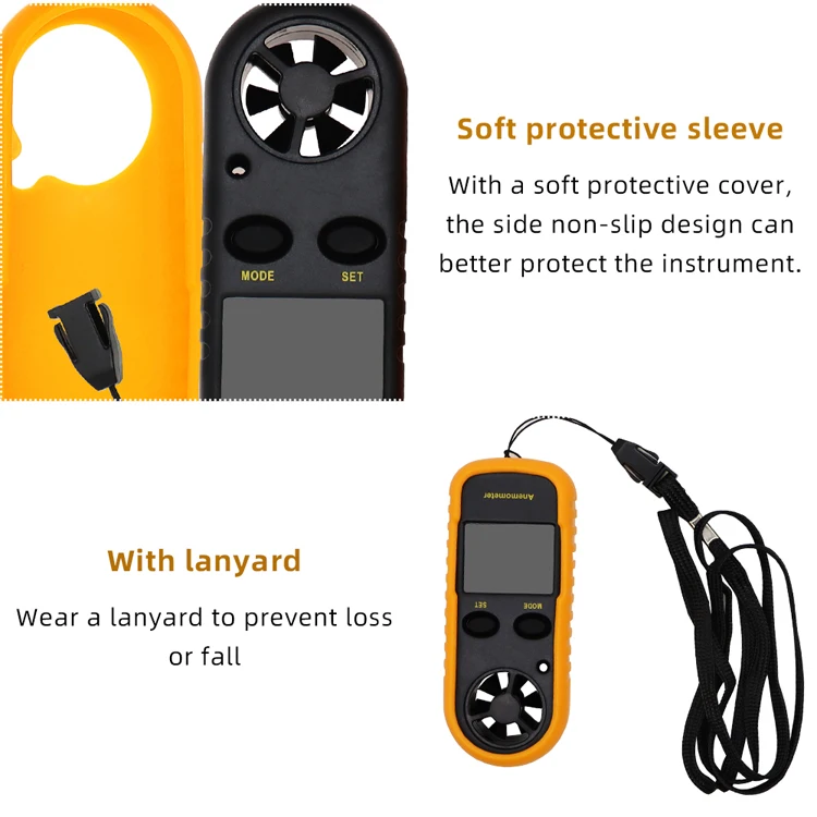 Wind Speed Level Digital Anemometer Wind Speed Wind Temperature ...