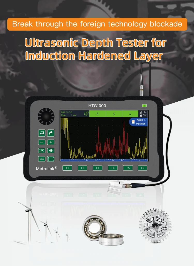 HTG1000 Ultrasonic Depth Tester for Induction Hardened Layers