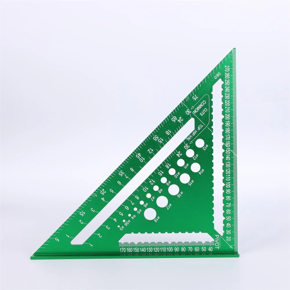 High Quality Graduated Triangle Square Set With Two Raw Holes Rafter ...