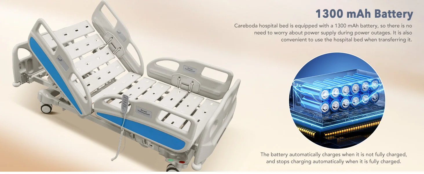 Hospital Bed 5 Functions Bed Patient Icu Medical Bed with Scale ...