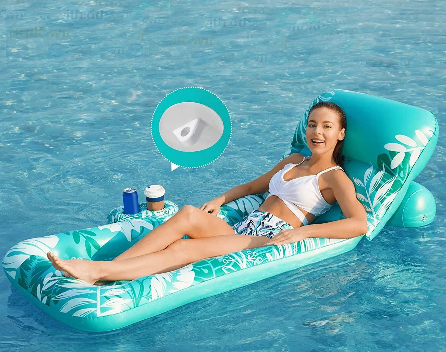 Custom Luxury Inflatable Pool Float - Adult Floating Chair